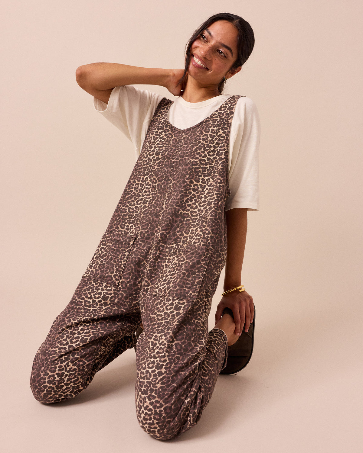 Lola Leopard Print Denim Jumpsuit – Beyond Nine