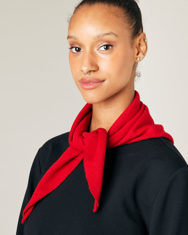 Knitted Neckerchief - Ruby – Beyond Nine