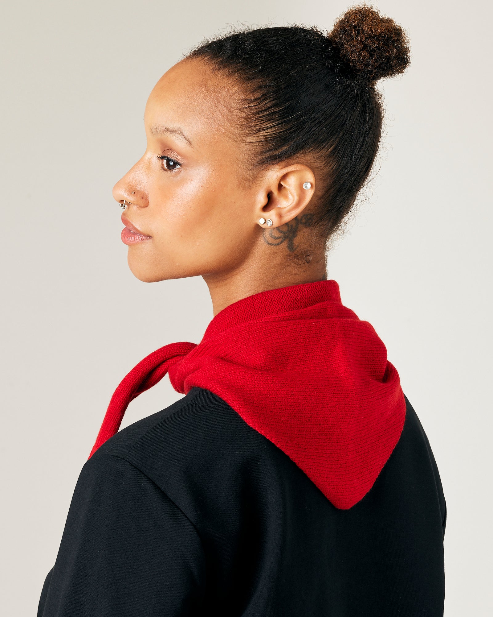 Knitted Neckerchief - Ruby – Beyond Nine