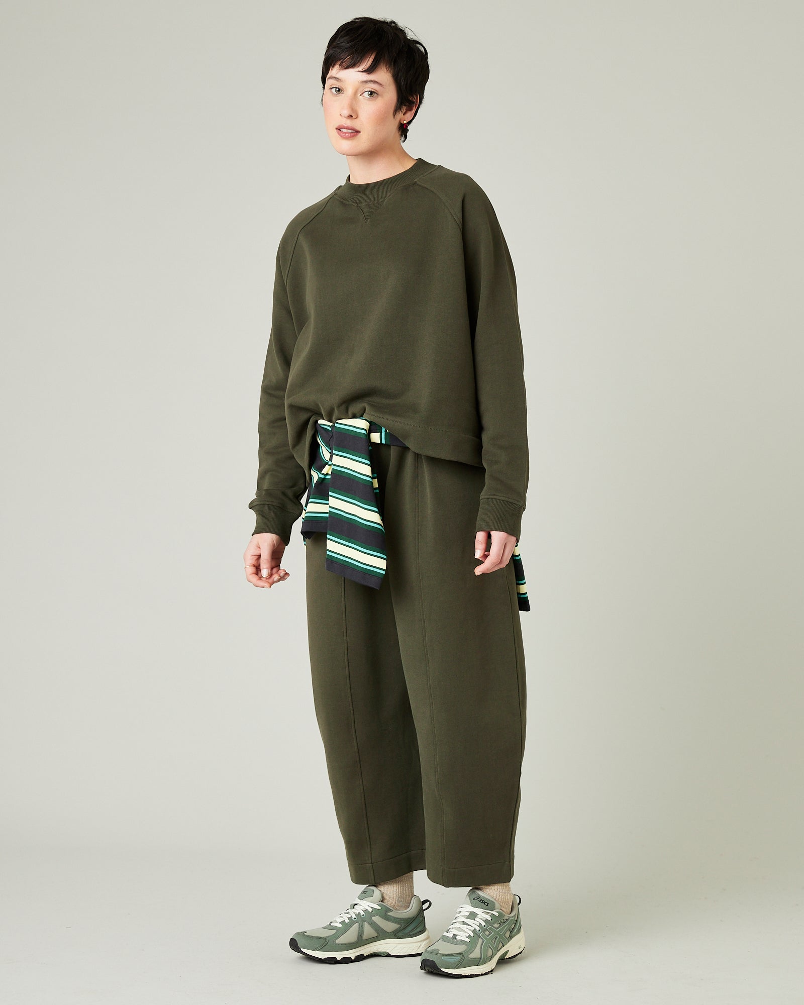 Mabel Olive Jersey Trousers – Beyond Nine