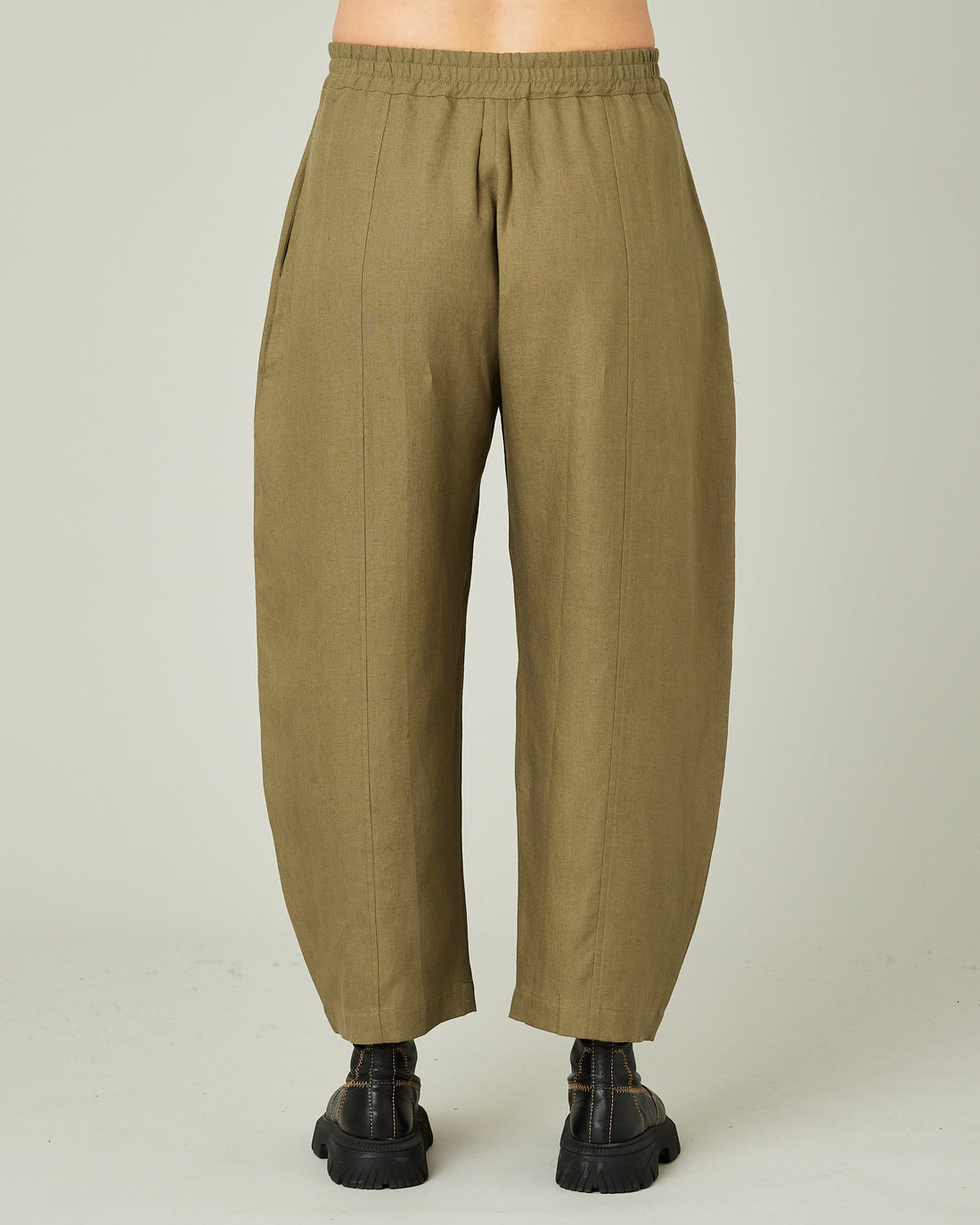 Mabel - Khaki Linen Trousers – Beyond Nine