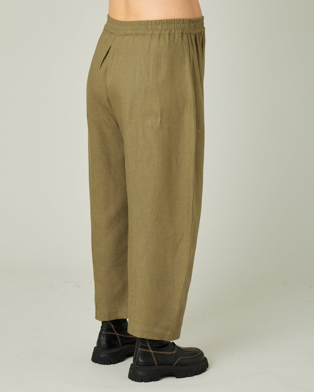 Mabel - Khaki Linen Trousers – Beyond Nine