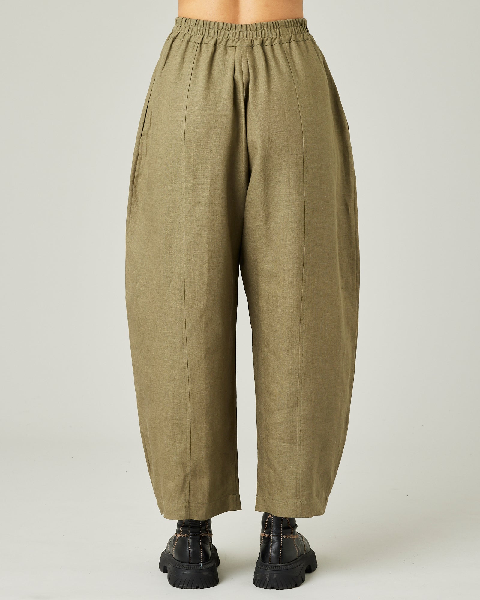 Mabel - Khaki Linen Trousers – Beyond Nine