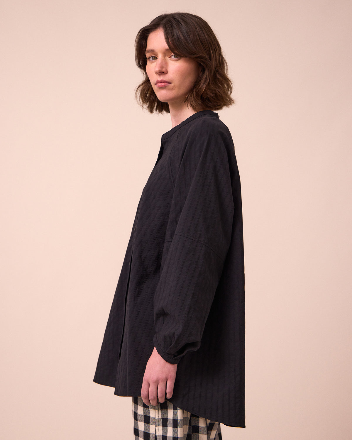 Mia Black Cotton Shirt – Beyond Nine