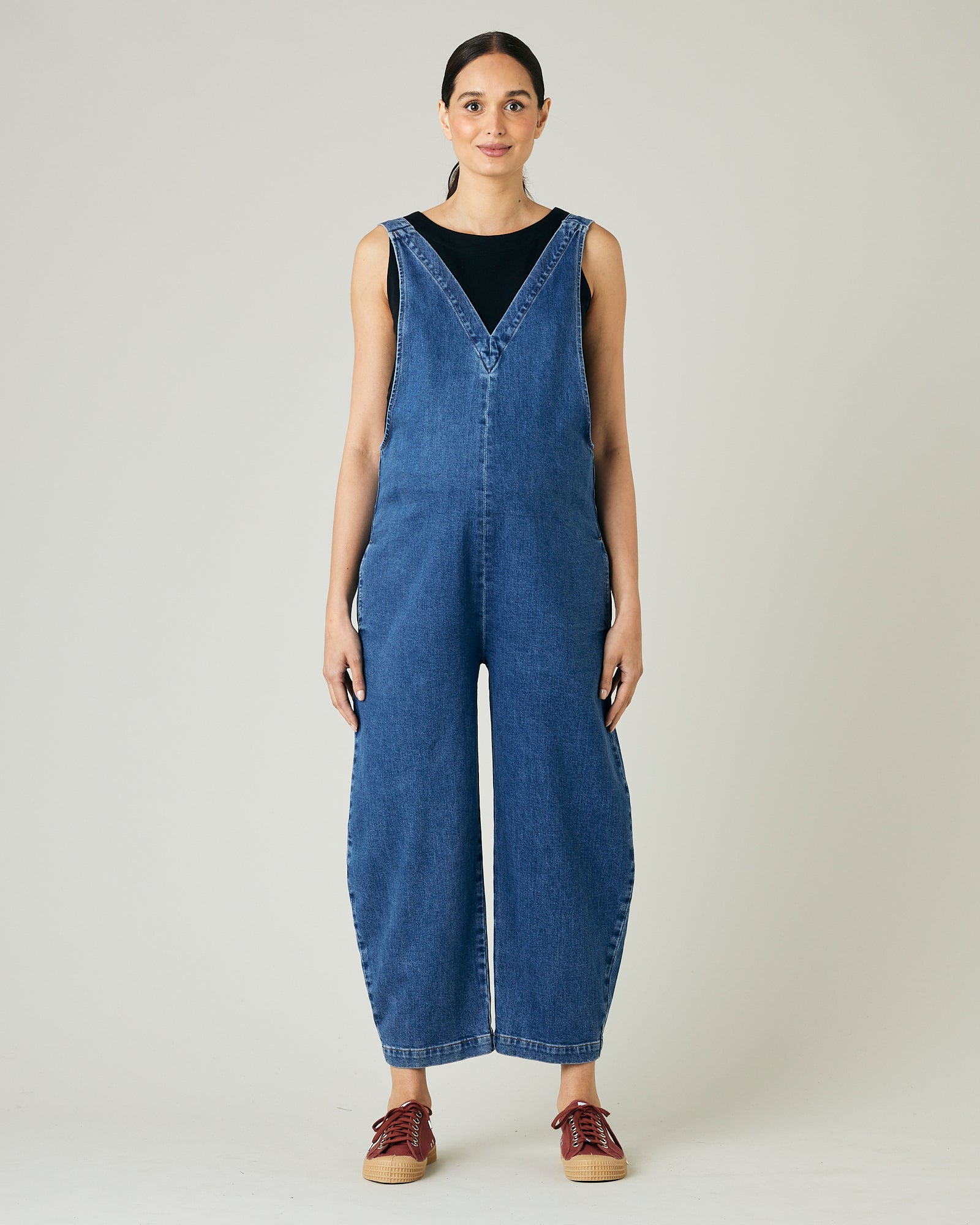 Ottie Mid Blue Denim Jumpsuit – Beyond Nine