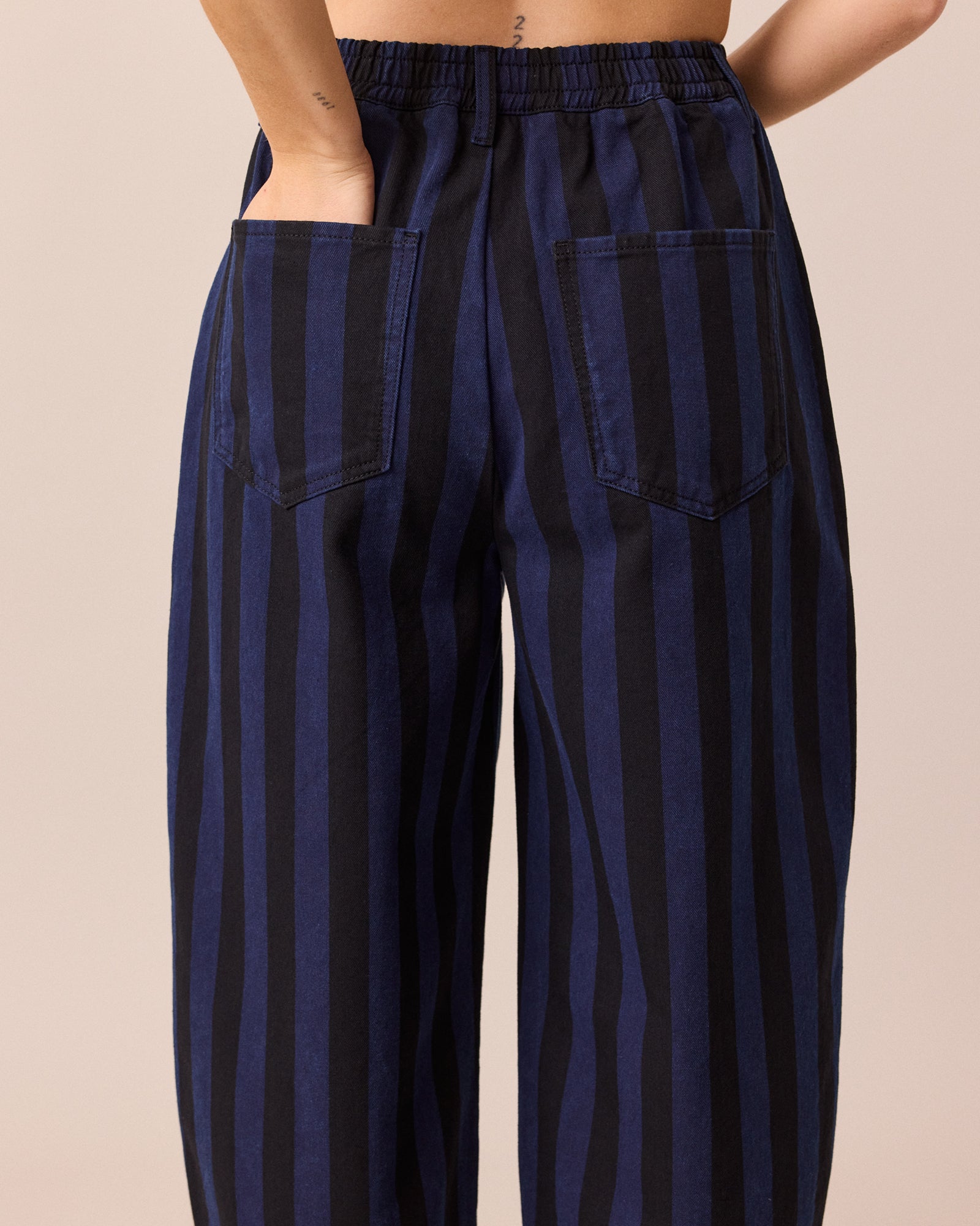 Remi Olive & Black Stripe Jeans – Beyond Nine