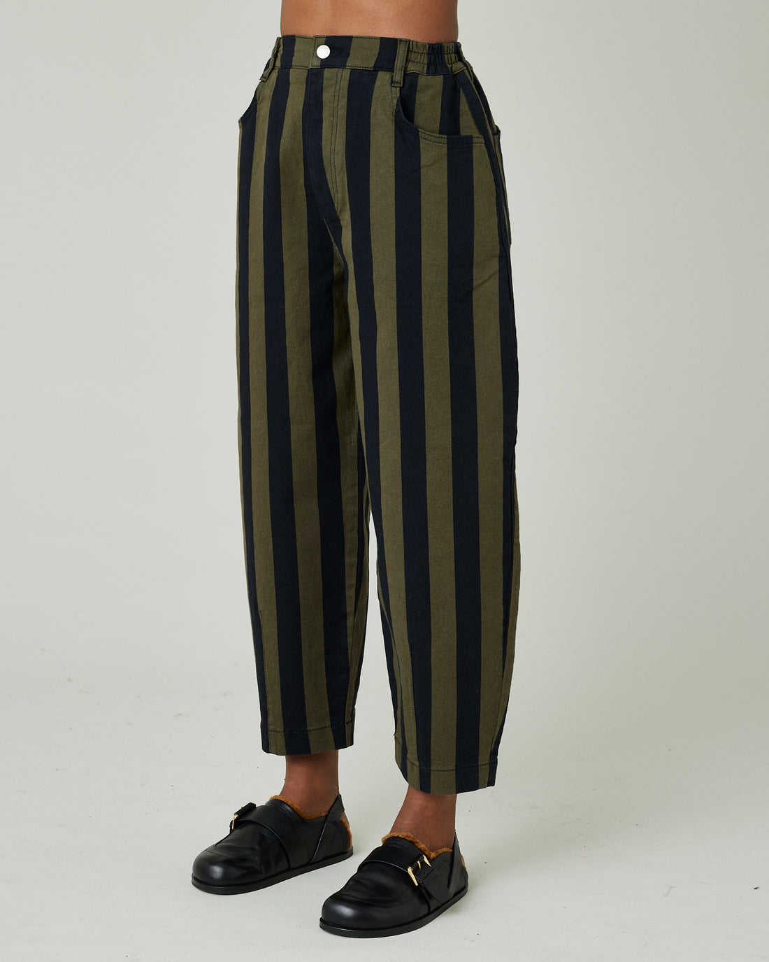 Remi Olive & Black Stripe Jeans – Beyond Nine