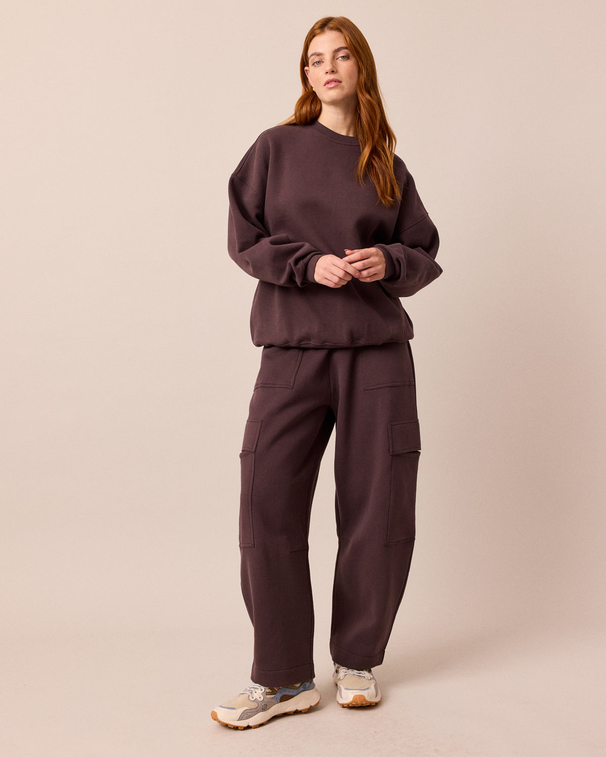 Riley Prune Fleeceback Jersey Jumper – Beyond Nine