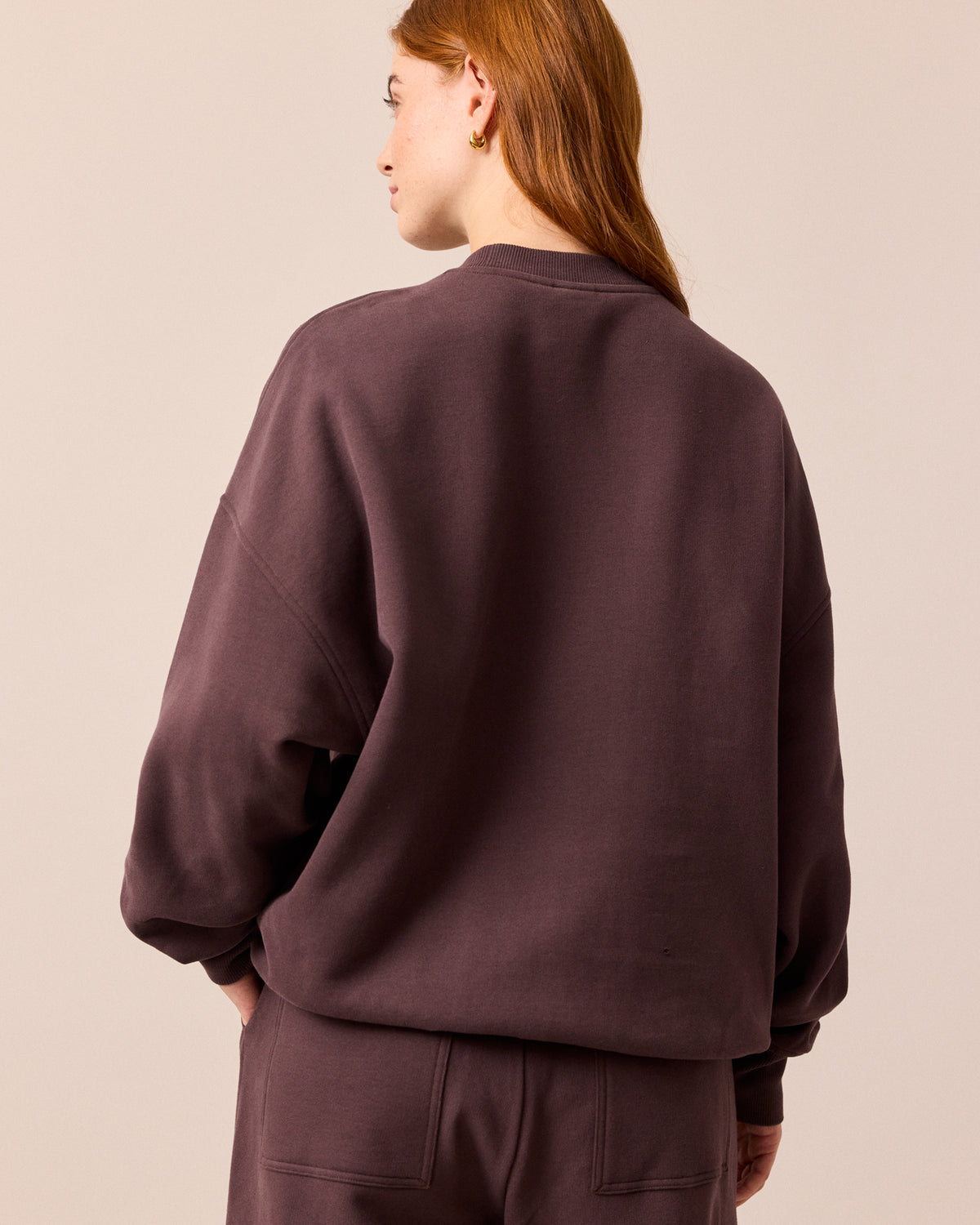 Riley Prune Fleeceback Jersey Jumper – Beyond Nine